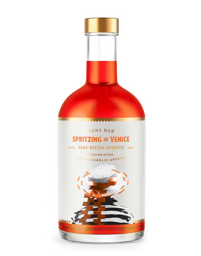 Sans Bar Spritzing In Venice Non-Alcoholic Aperitif Spritz – V to B Drinks